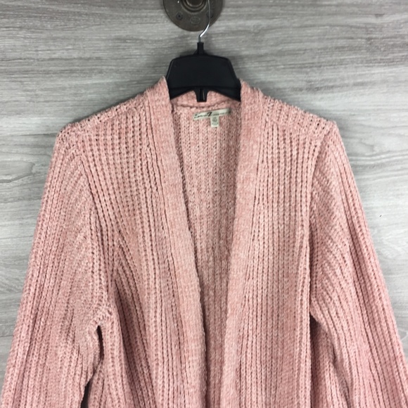 Seven7 | Sweaters | Seven7 Pink Chenille Cozy Cardigan Sweater | Poshmark